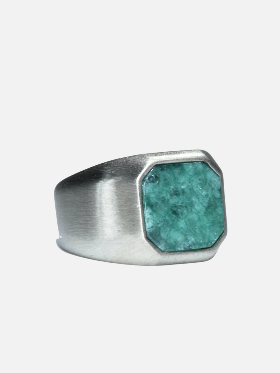Curated Basics Malachite Inlay Ring – Kempt